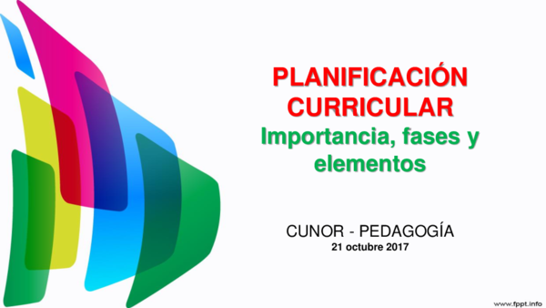 (PDF) PLANIFICACIÓN CURRICULAR Importancia, fases y elementos CUNOR -PEDAGOGÍA