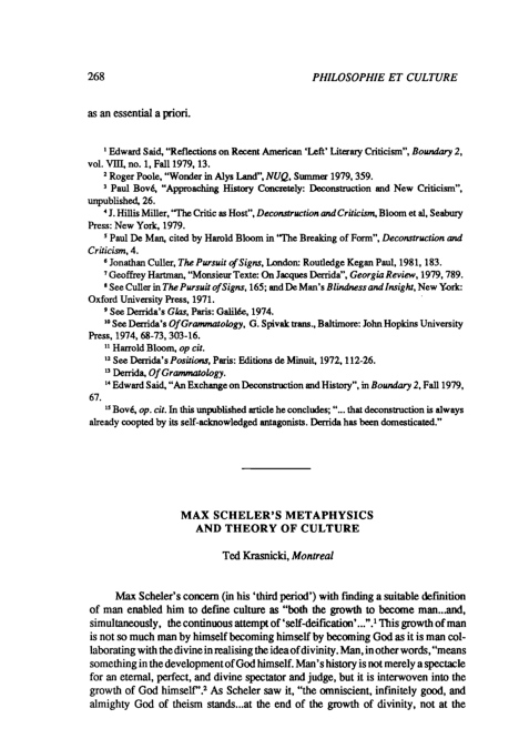 (PDF) Max Scheler's Metaphysics and Theory of Culture