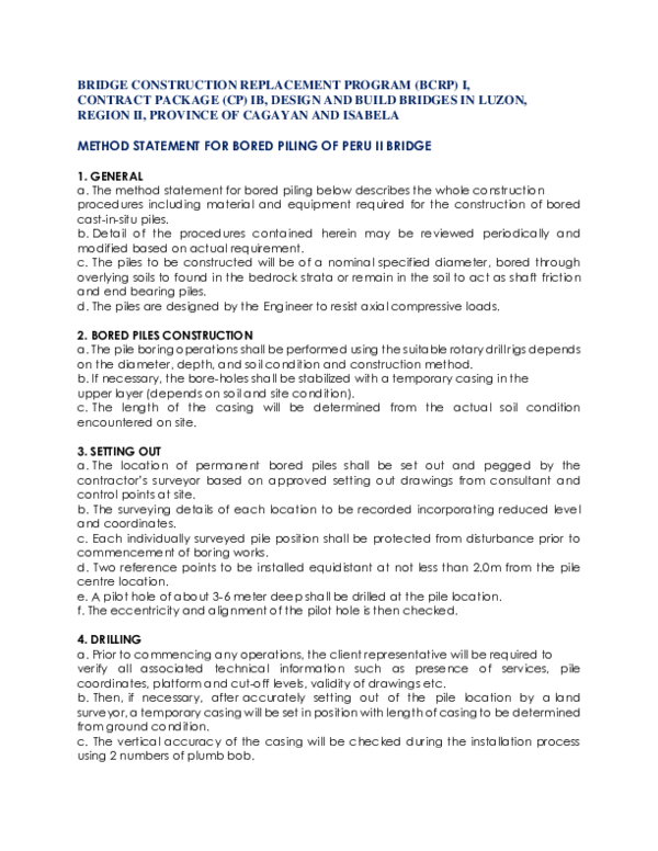 (DOC) BRIDGE CONSTRUCTION REPLACEMENT PROGRAM (BCRP) I, CONTRACT ...