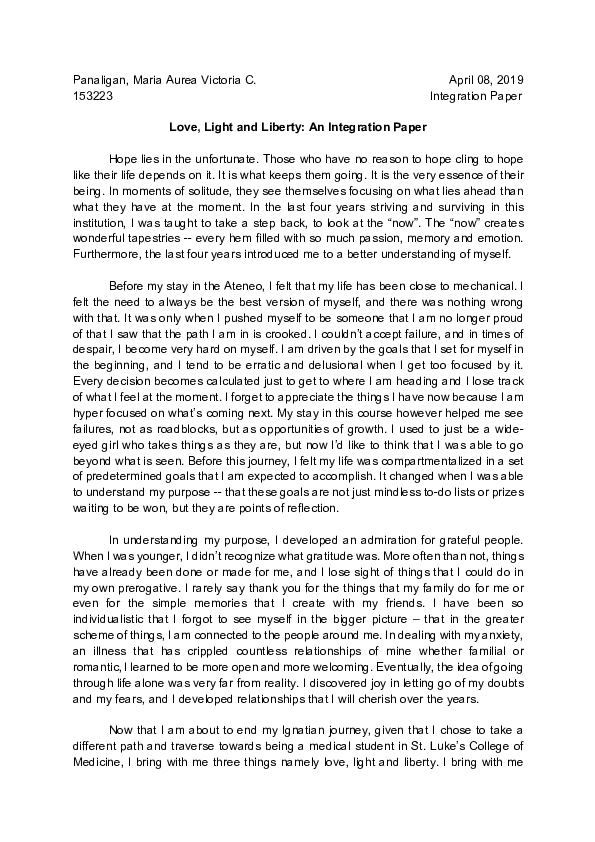 (PDF) Integration Paper