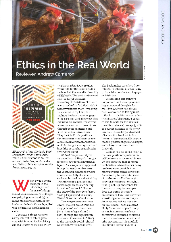 (PDF) Ethics in the Real World