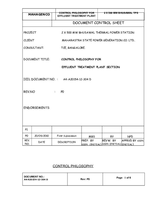 (DOC) CONTROL PHILOSOPHY ETP