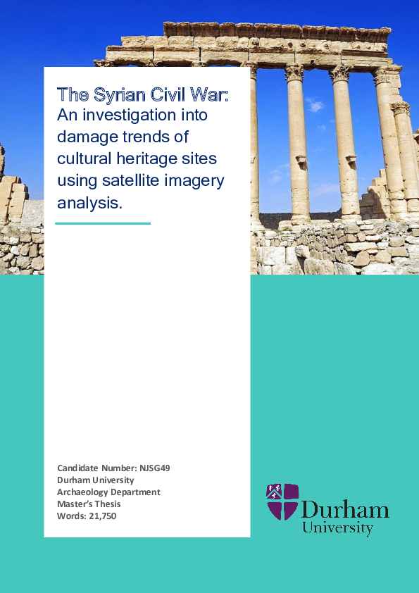 (PDF) The Syrian Civil War: An investigation into damage trends of ...