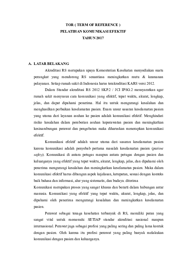 (PDF) TOR ( TERM OF REFERENCE