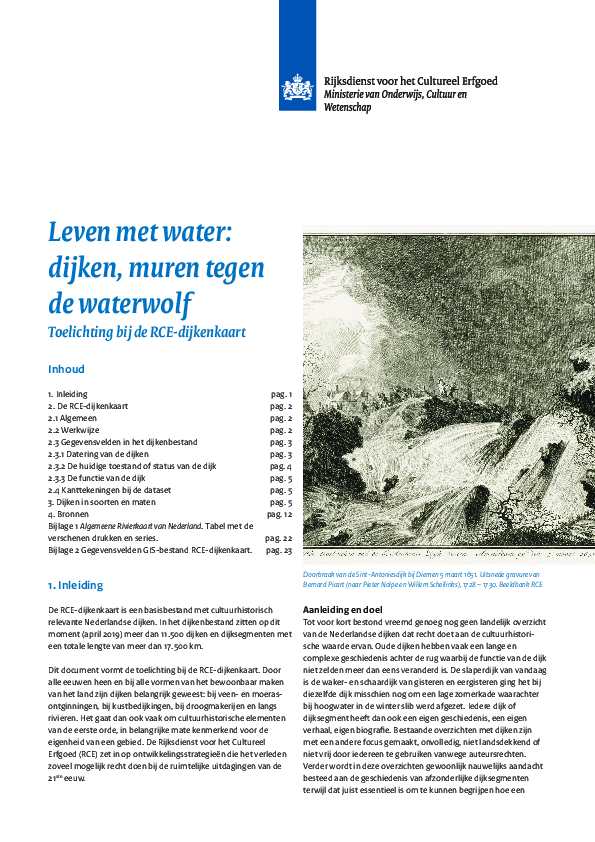(PDF) Leven met water: dijken, muren tegen de waterwolf.