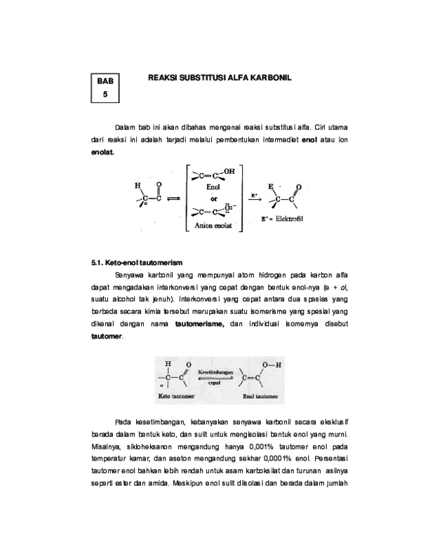 (PDF) REAKSI SUBSTITUSI ALFA KARBONIL