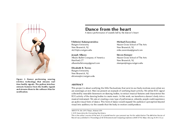 (PDF) Dance from the heart: A dance performance of sounds led by the ...