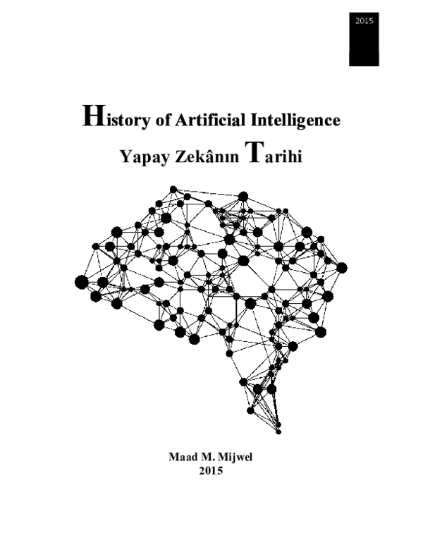 (PDF) History of Artificial Intelligence