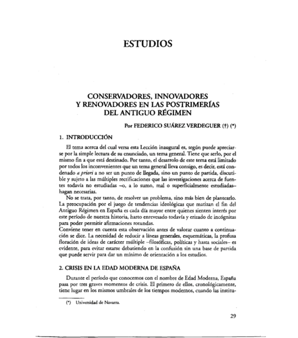(PDF) Conservadores, innovadores y renovadores en las postrimerías del ...
