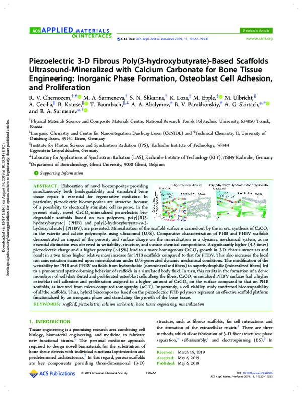 (PDF) Piezoelectric 3-D Fibrous Poly(3-hydroxybutyrate)-Based Scaffolds ...