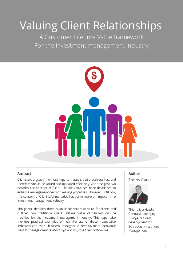 (PDF) Valuing Client Relationships A Customer Lifetime Value framework ...