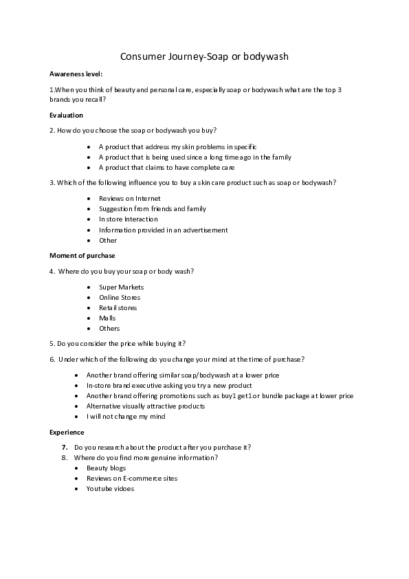 (DOC) Consumer Journey-Soap or bodywash