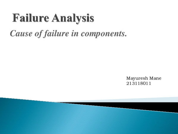 (PPT) Failure Analysis