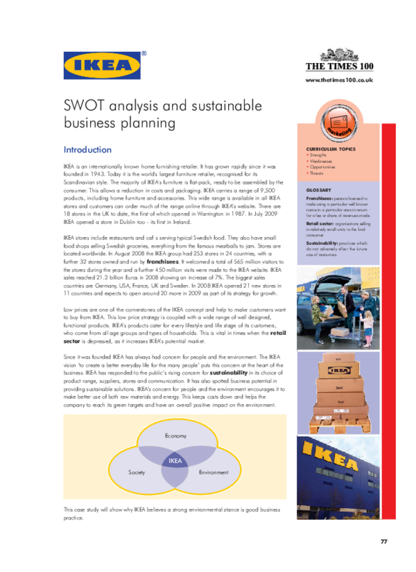 (PDF) SWOT Analysis of Manufacturing Company