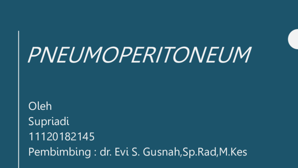 (PPT) Ppt PNEUMOPERITONEUM