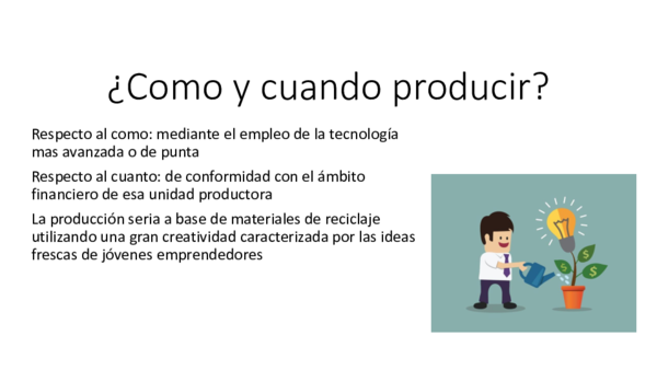 (PPT) Como y cuando producir