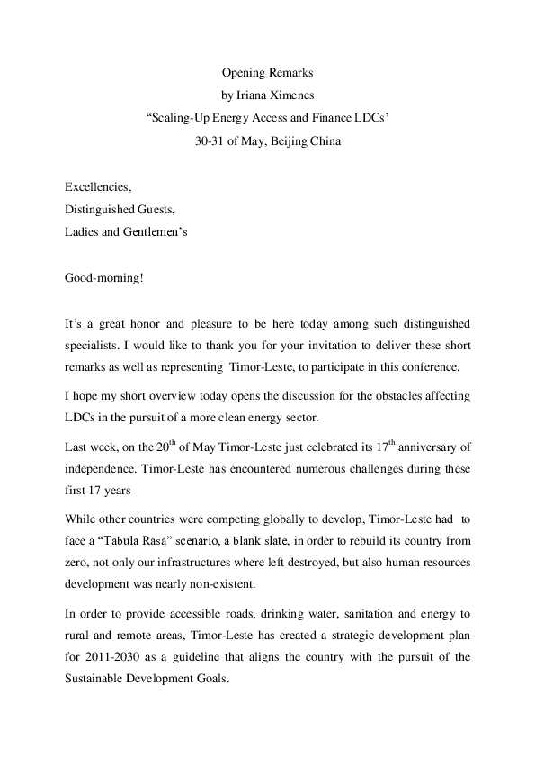 (PDF) Opening Remarks