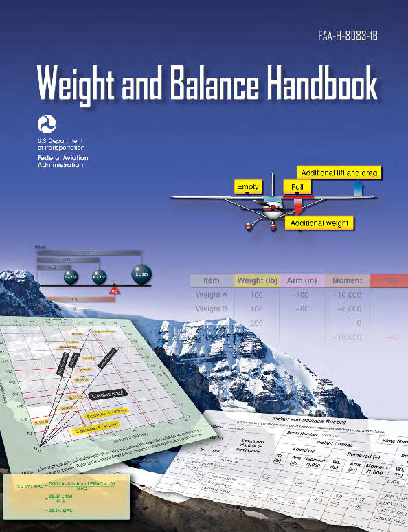 (PDF) WEIGHT AND BALANCE Handbook - FAA H 8083 1