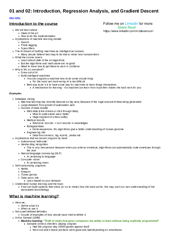 (PDF) Introduction to the course
