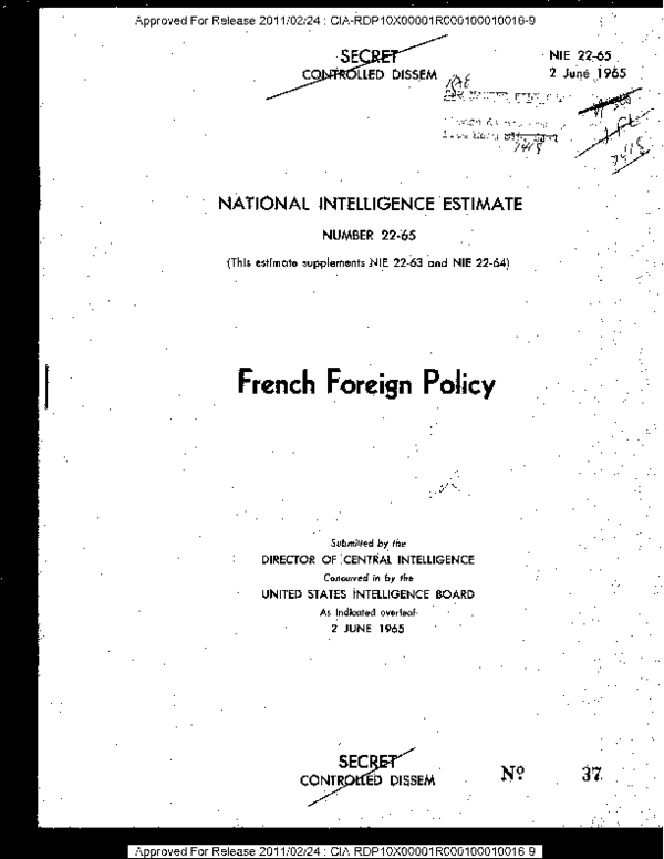 (PDF) FRENCH FOREIGN POLICY