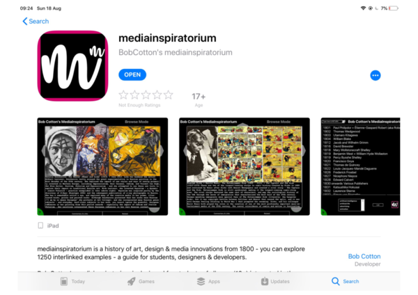(PDF) Bob Cotton's mediainspiratorium App