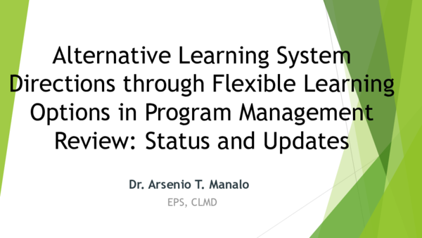 (PDF) Alternative Learning System Directions through Flexible Learning Options in Program ...