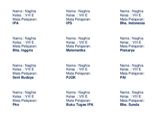 (DOC) Nama Mapel | Syafiqal Zain - Academia.edu