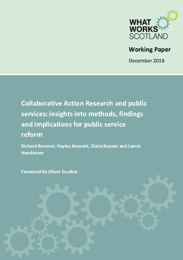 (PDF) Collaborative Action Research and public services: insights into ...