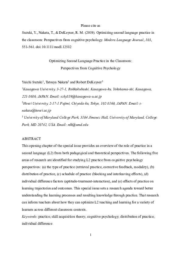 (PDF) Suzuki, Y., Nakata, T., & DeKeyser, R. M. (2019). (Introduction ...