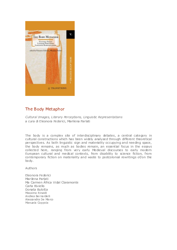 (PDF) “The Body as a Semiotic System of Representation” | Mª del Carmen ...