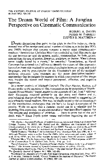 (PDF) The Dream World of Film: A Jungian Perspective on Cinematic ...