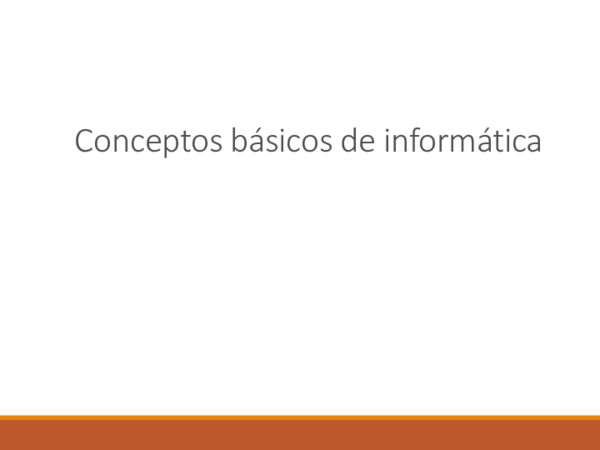 (PPT) Conceptos básicos de informática