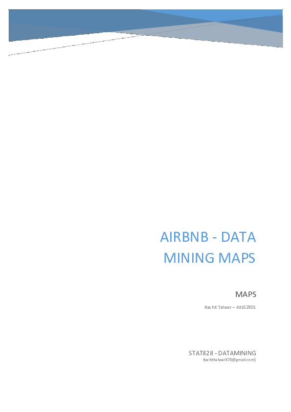 (PDF) AIRBNB -DATA MINING -Analysis