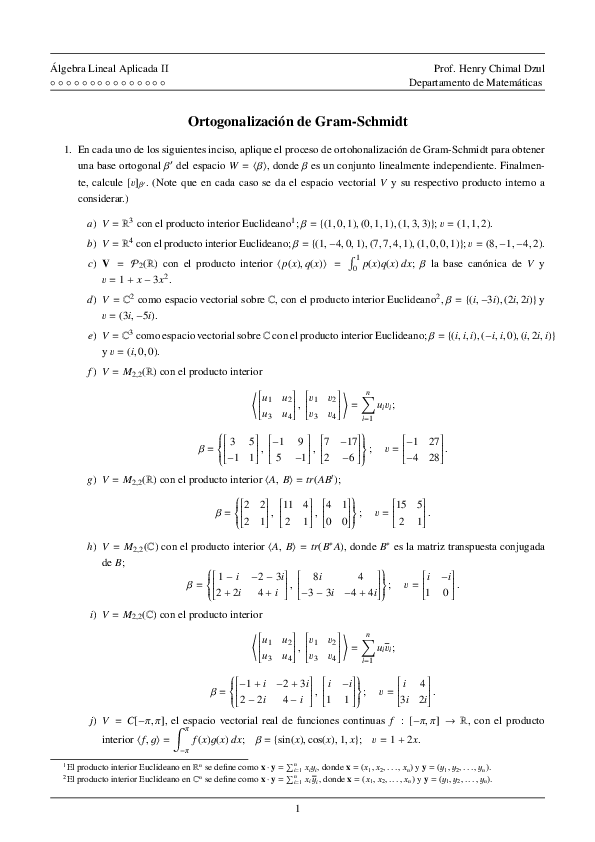 (PDF) ortogonalizacion de Gram-Schmidt
