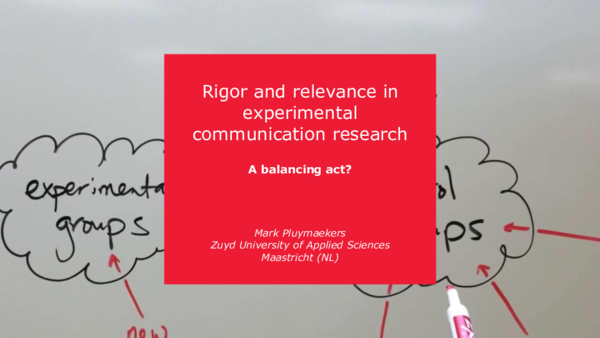 (PPT) Rigor and relevance in experimental communication research: A ...