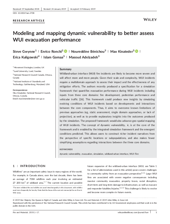 (PDF) Modeling and mapping dynamic vulnerability to better assess WUI ...