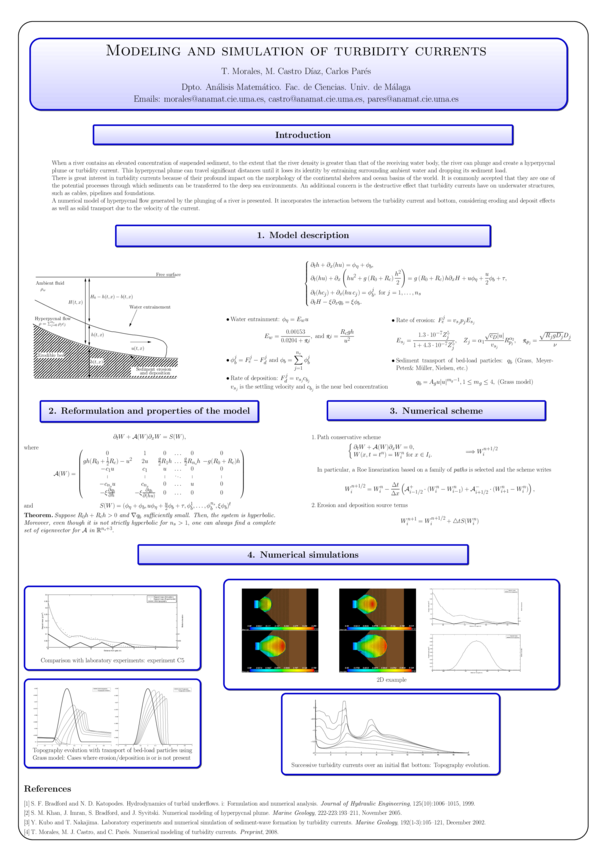 Pdf Modeling And Simulation Of Turbidity Currents