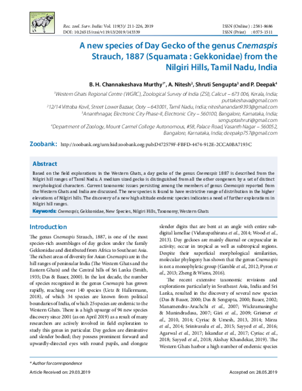 (PDF) Cnemaspis anandani