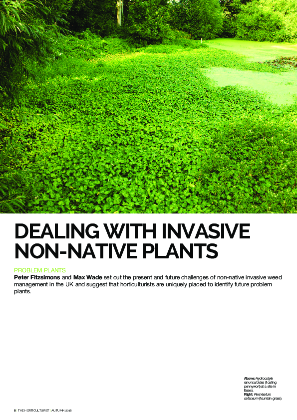(PDF) DEALING WITH INVASIVE NON-NATIVE PLANTS