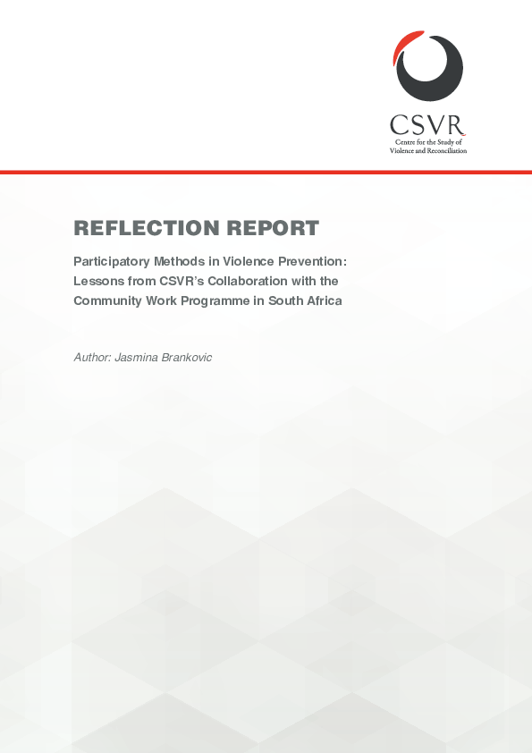 (PDF) Participatory Methods in Violence Prevention: Lessons from CSVR's ...