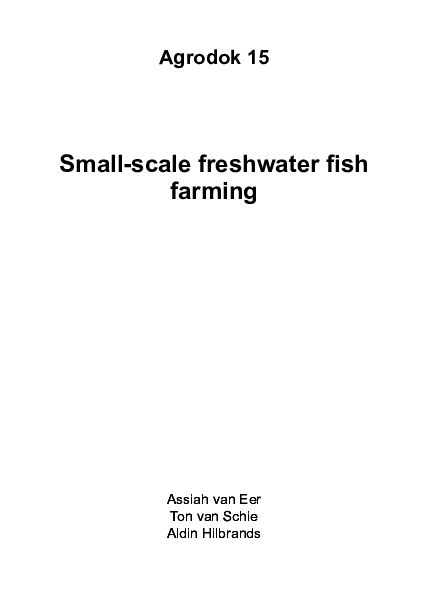 (PDF) Small-scale freshwater fish farming