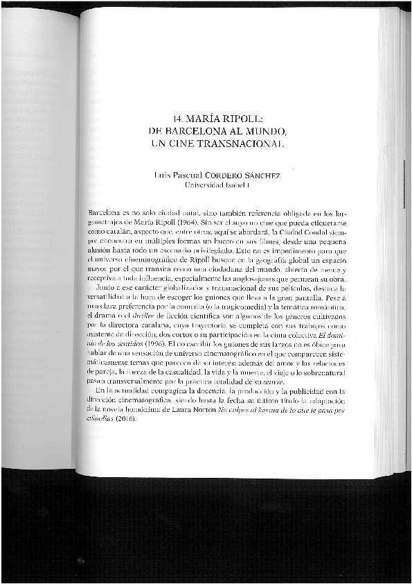 (PDF) María Ripoll: de Barcelona al mundo, un cine transnacional