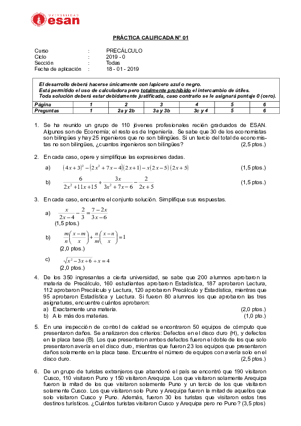 (DOC) PRÁCTICA CALIFICADA N° 01