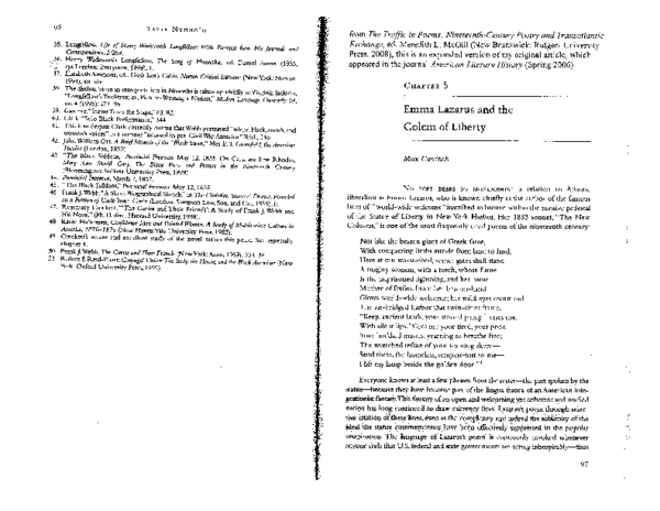 (PDF) Emma Lazarus and the Golem of Liberty (expanded)