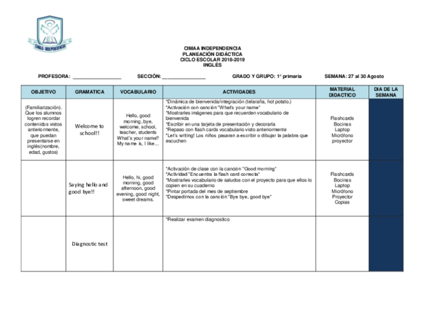 (DOC) FORMATO PARA PLANEACÓN DE INGLÉS (1)