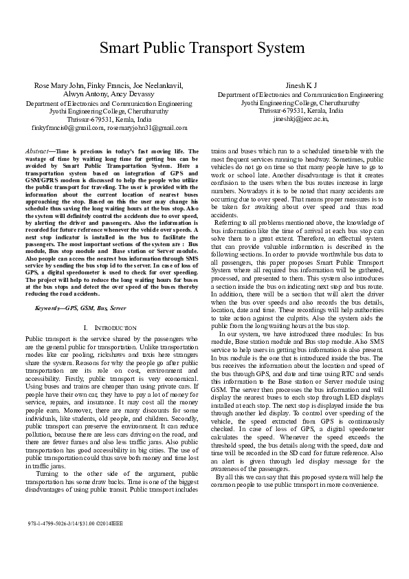 (DOC) Smart Public Transport System