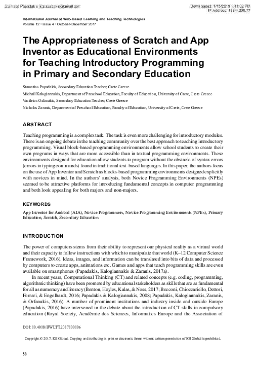 (PDF) INTRODUCTION TO SCRATCH PROGRAMMING FOR THE TEENS INTRODUCTION TO SCRATCH PROGRAMMING ...