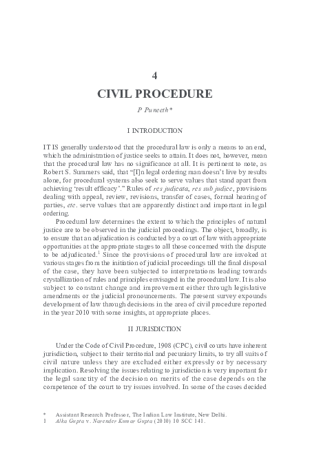 (PDF) Civil Procedure - 2010