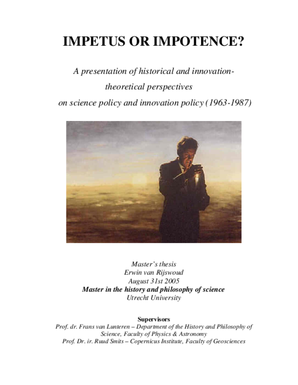 (PDF) Impetus or Impotence? A presentation of historical and innovation ...