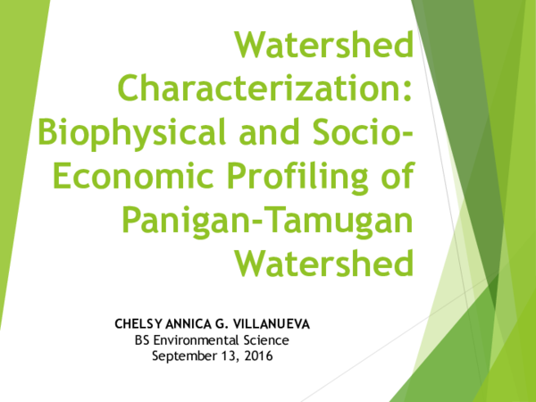 (PPT) Watershed Characterization
